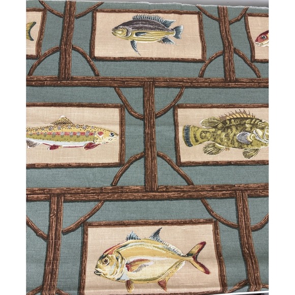 Braemore | Accents | Braemore Design Fish Print Vat Dye Upholstery ...